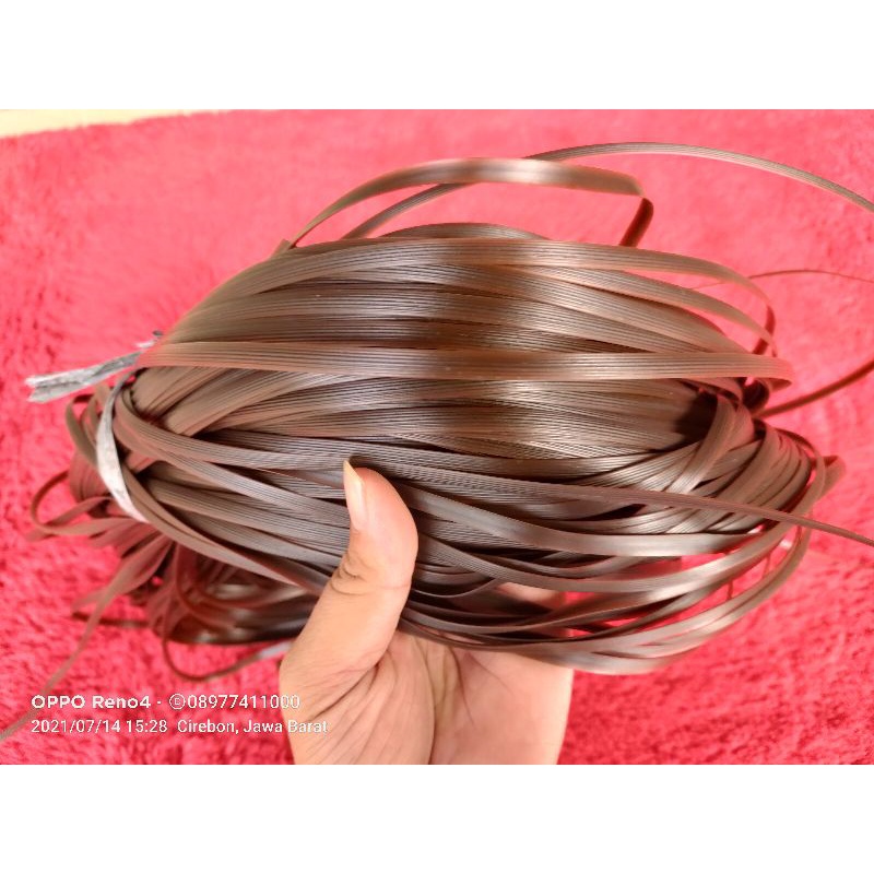 Jual Bahan rotan ikatan rattan tali sintetis pipi harga per kilo 1kg ...