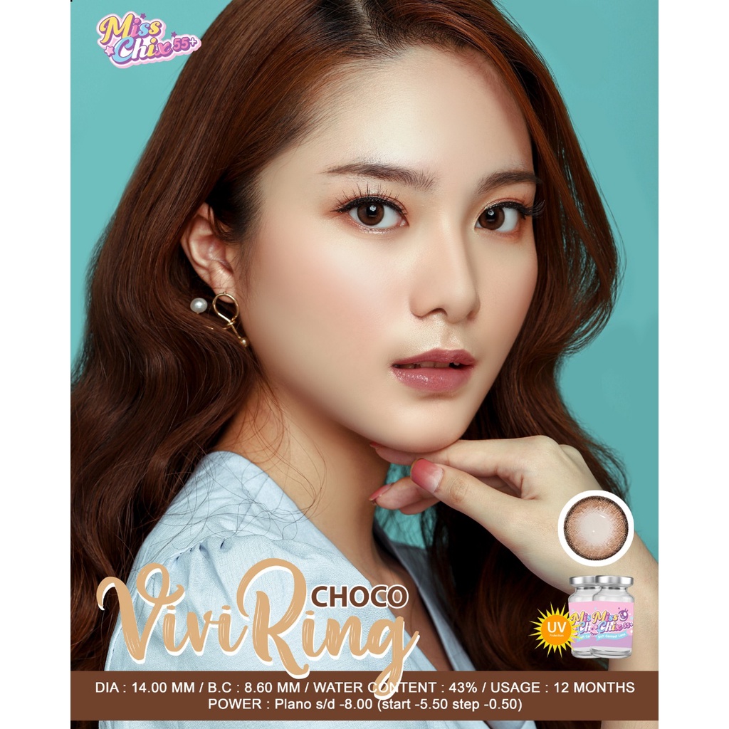 Jual Softlens MISSCHIX VIVI RING CHOCO Normal s/d -400 | Shopee Indonesia