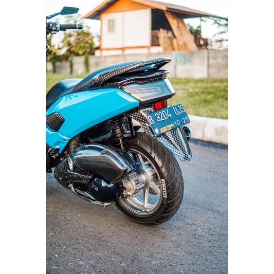 Jual spakbor belakang custom Nmax old Catur & Hexagonal carbon | Shopee ...