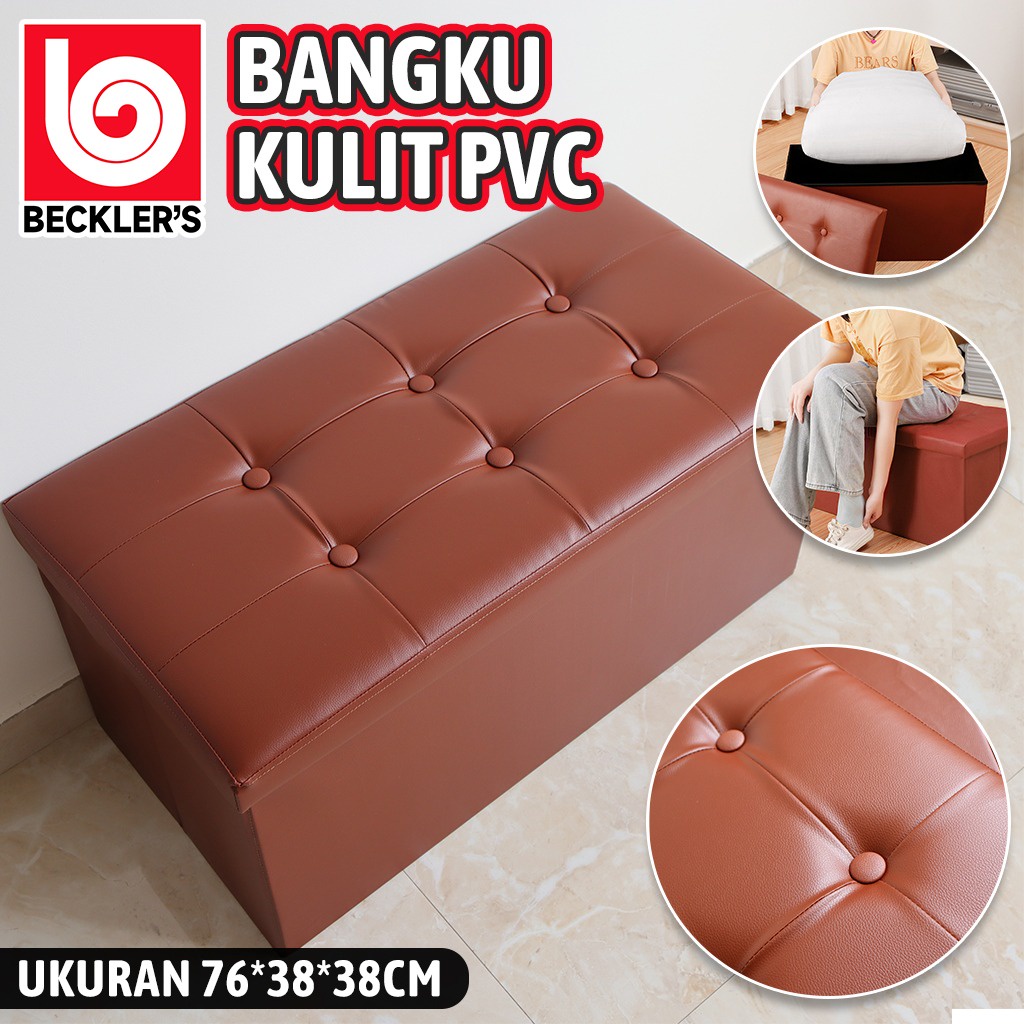 Jual Bangku Storage Box (SB) Bahan Kulit PVC BIG SIZE Tempat ...