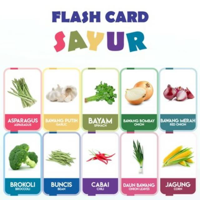 Jual Flashcard Sayur | Shopee Indonesia
