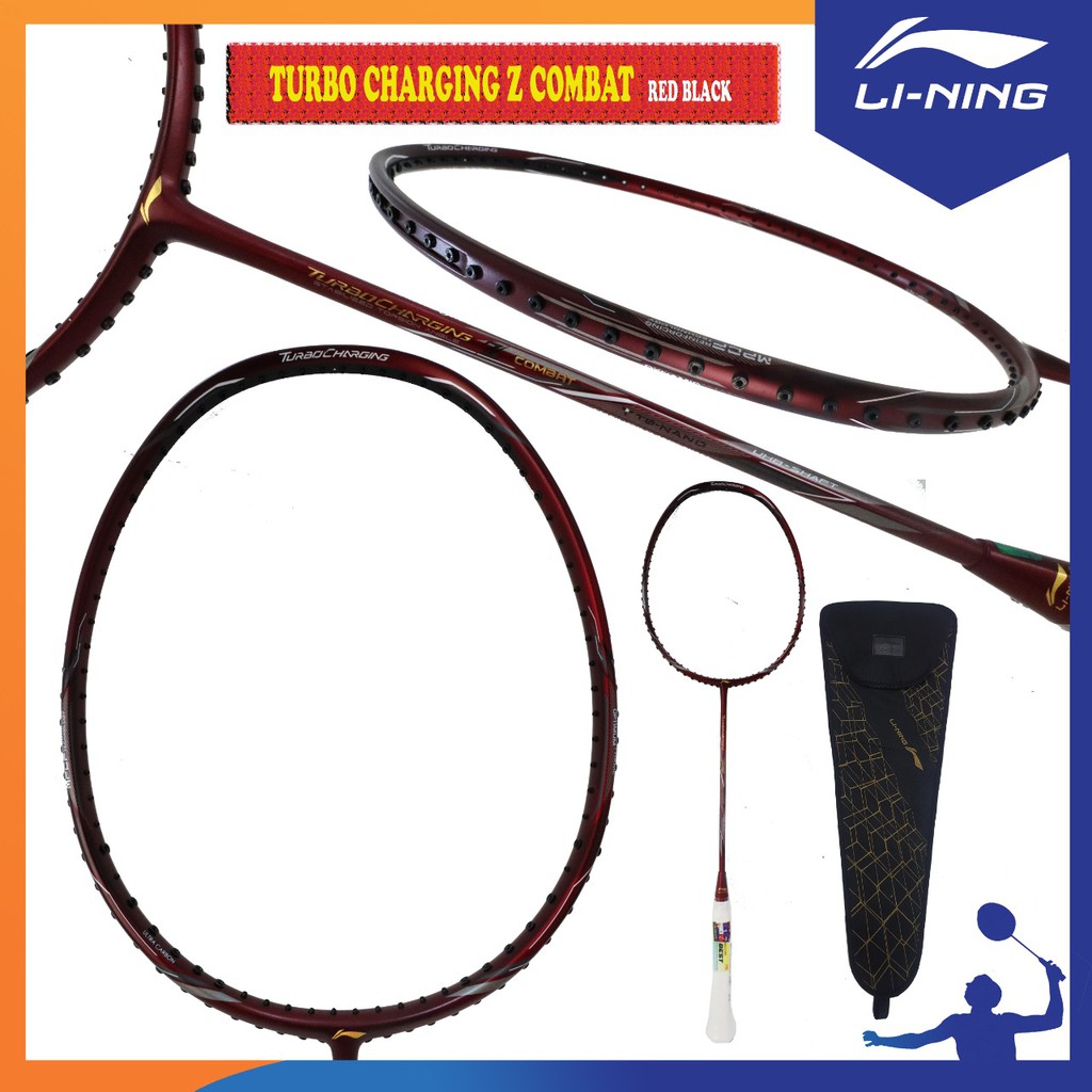 Jual Raket Badminton Li-Ning Turbo Charging Z Combat Red Black ...
