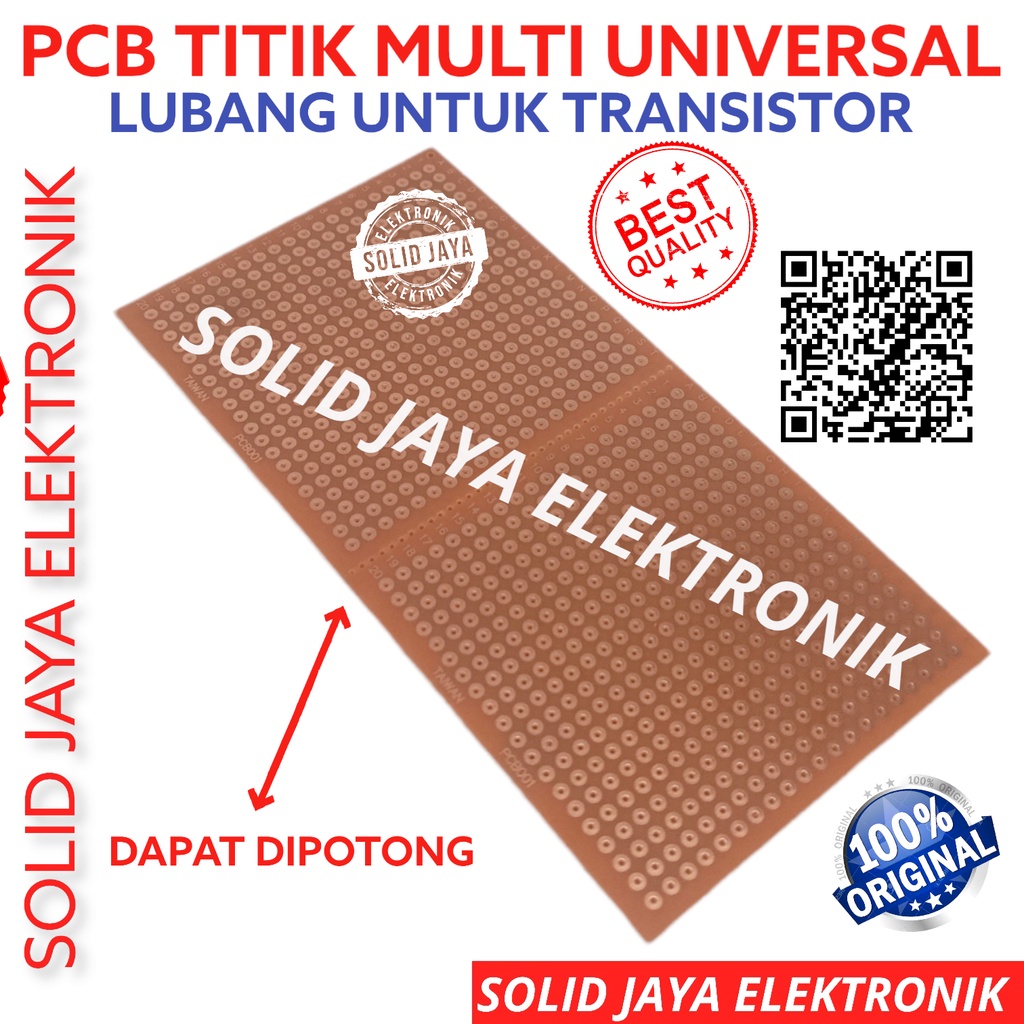 Jual PCB POLOS TITIK MULTI UNIVERSAL CIRCUIT BOARD ELEKTRONIK LUBANG ...