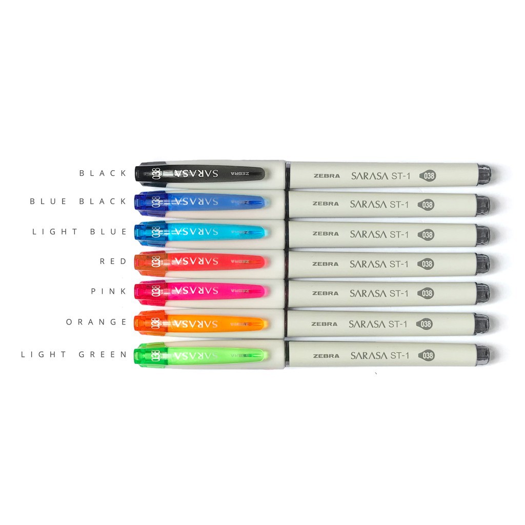 Jual ZEBRA Sarasa ST-1 Pulpen Pena 0.38mm Ballpoint Pen Water Based ...