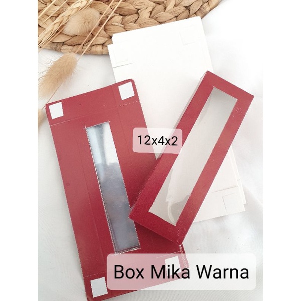 Jual Box Mika Warna Marun | Box Packaging | Shopee Indonesia