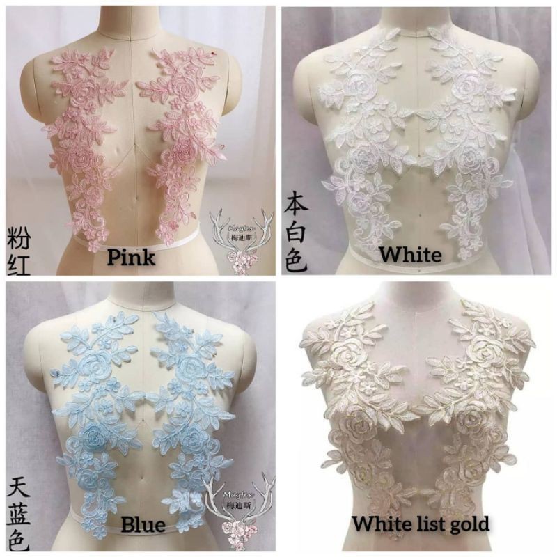 Jual Sepasang wedding lace import 花边进口 | Shopee Indonesia