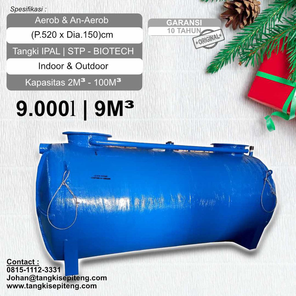 Jual Tangki STP BIOIPAL 9000 Liter - BIO STP , BIO SEPTIC TANK | Shopee ...