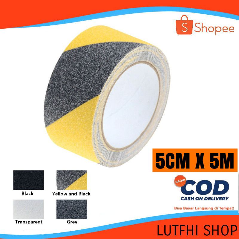 Jual Lakban Stiker Lantai Anti Slip Isolasi Lantai Tape Safety Walk Strong Traction | Shopee ...