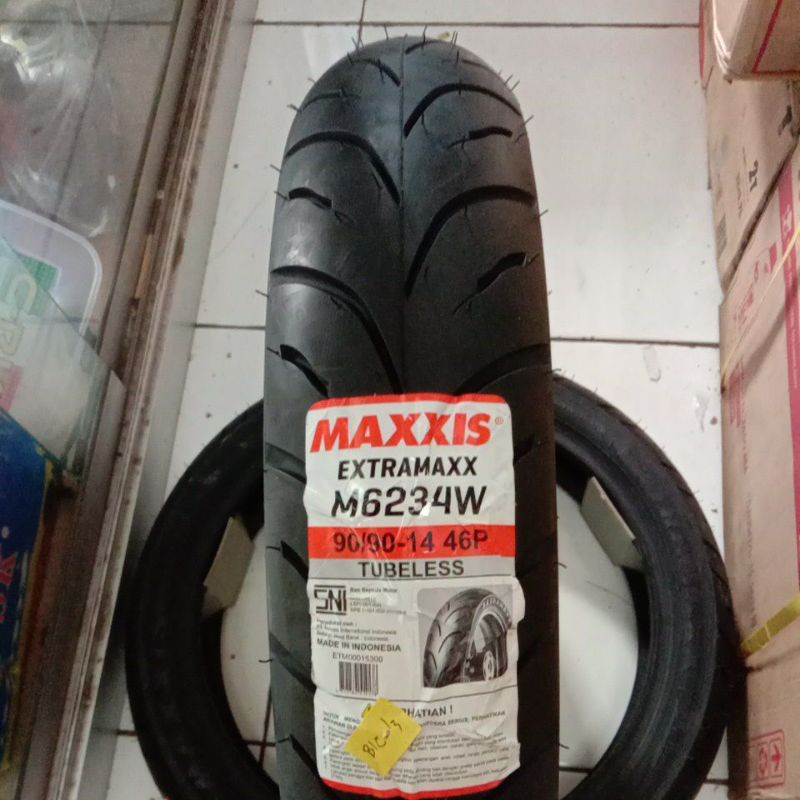 Jual 90/90-14 BAN MAXXIS EXTRAMAXX M6234W TUBELESS - BAN MOTOR SCOOTER ...