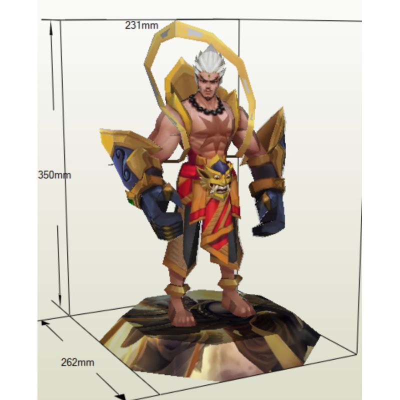 Jual Mobile Legends Papercraft Gatotkaca Arhat King Papercraft | Shopee ...
