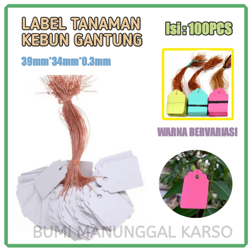 Jual Label penanda tali Tanaman 100 pcs | Shopee Indonesia