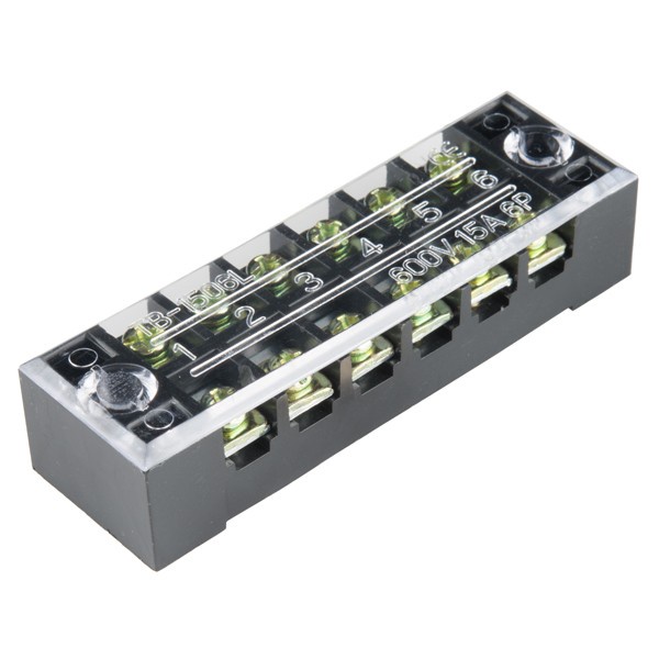 Jual terminal block terminal 6pin 6P 15a 600v tb1506L TB | Shopee Indonesia