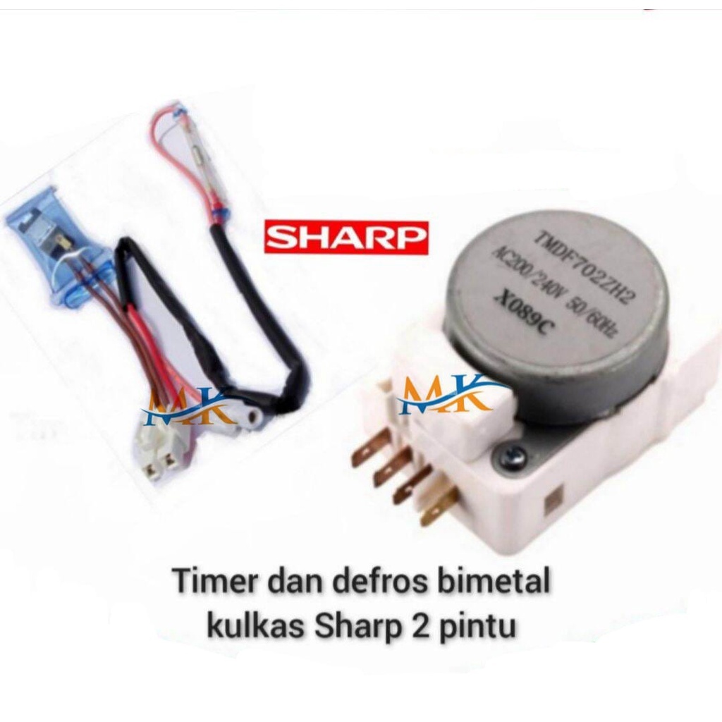 Jual Timer Defrost Bimetal Kulkas SHARP 2 pintu 1 set | Shopee Indonesia