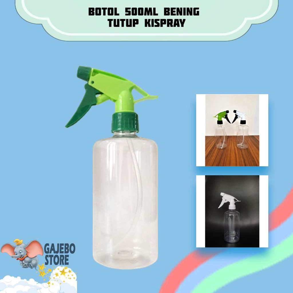 Jual BOTOL 500ML BENING TUTUP SPRAY BIG TRIGGER KISPRAY / BOTOL SPRAY TRIGGER KISPRAY 500ML ...