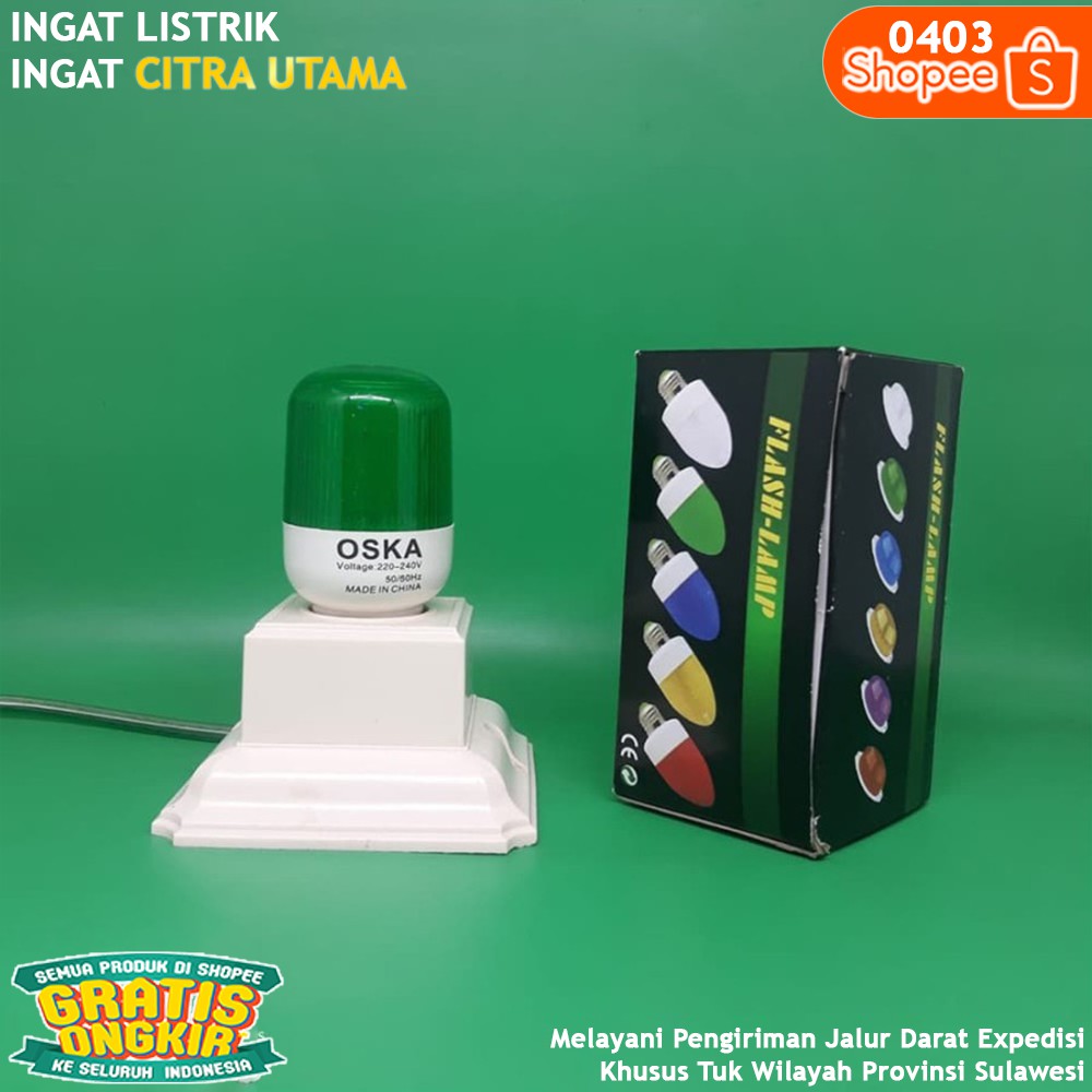 Jual LAMPU FLASH BLITZ BOSSECOM GREEN K0403 | Shopee Indonesia
