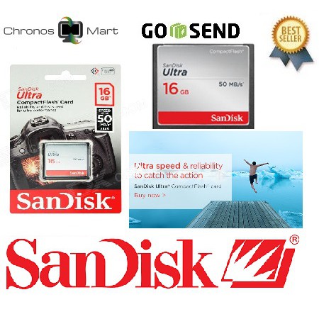 Jual Sandisk Compact Flash (CF) Ultra 16GB 50 Mbs 333x | Shopee Indonesia