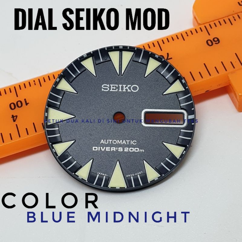 Jual Dial Seiko Mod Blue Midnight Srp Monster Super Lume | Shopee Indonesia