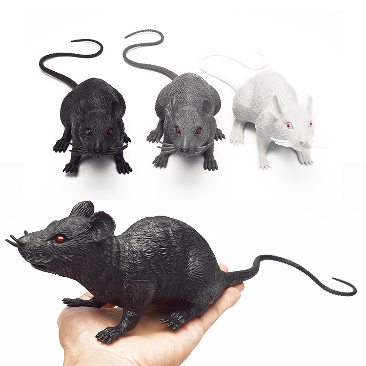 Jual TIB 32 cm tikus besar mainan gag prank toy plastik pvc got ...