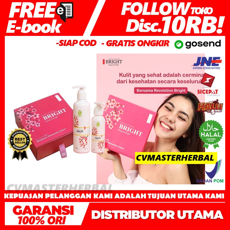 Jual Revolution Bright Original Body Lotion Pemutih Kulit Seluruh Tubuh ...