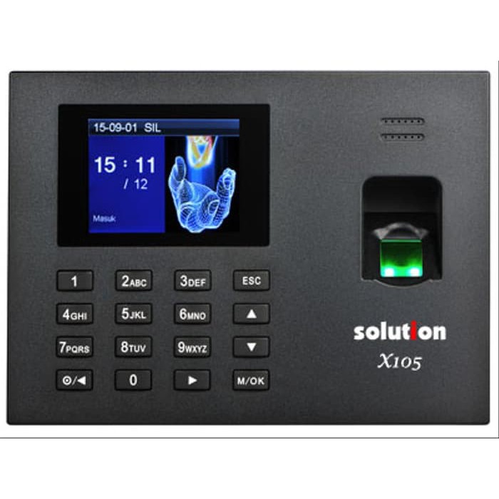 Jual Solution X-105 Finger Print x105 fingerprint Mesin Absensi Sidik Jari LAN USB tcp ip ...