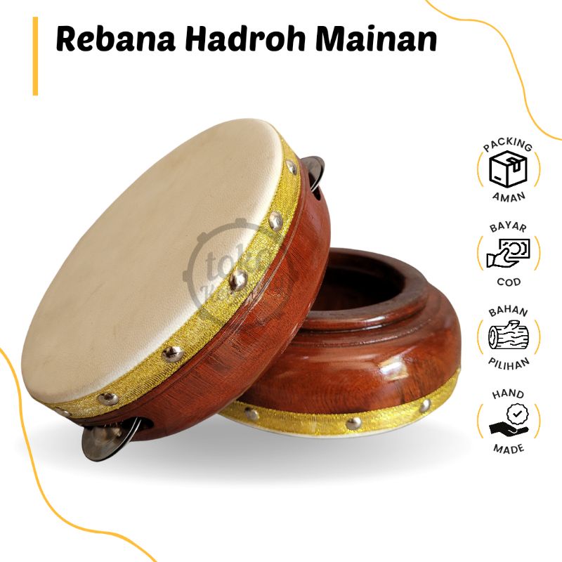 Jual Mainan Hadroh Rebana Terbang Alat Musik Tradisional Sholawat ...