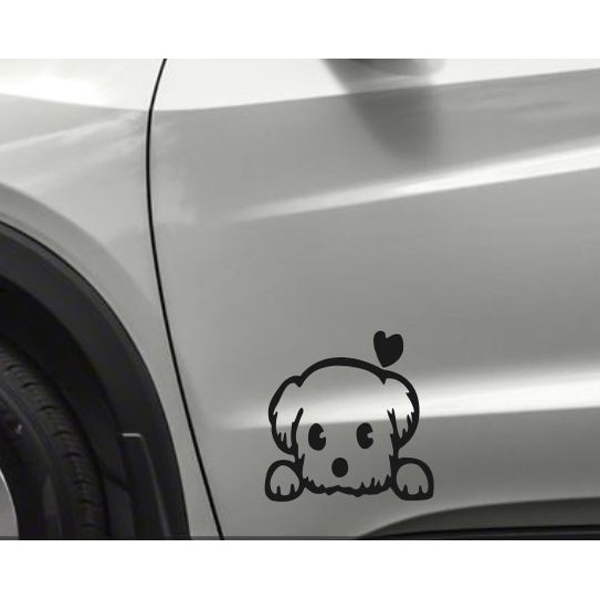 Jual STIKER MOBIL KEREN CUTTING STICKER MOBIL DOG ANJING LUCU STIKER ...