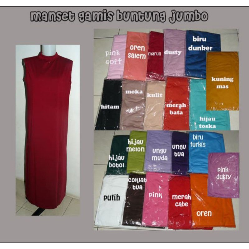 Jual Manset Gamis Buntung Jumbo Dan Standar | Shopee Indonesia