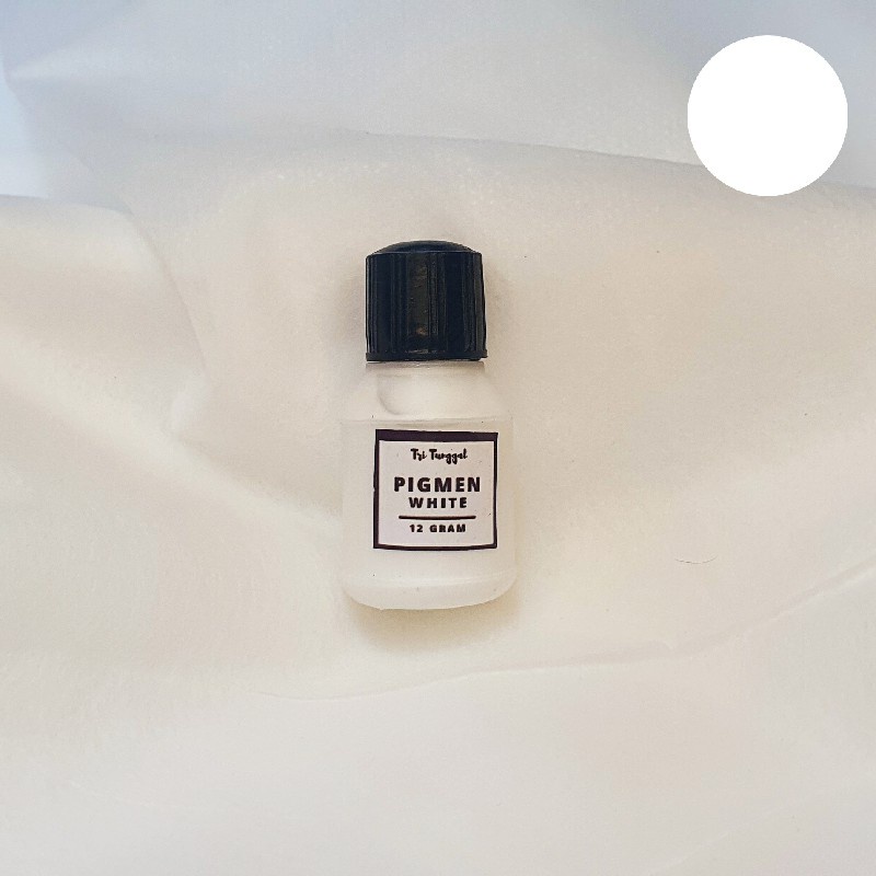 Jual PIGMEN 12gr WHITE Putih Mini Kecil Pewarna Sablon Pigment Color ...