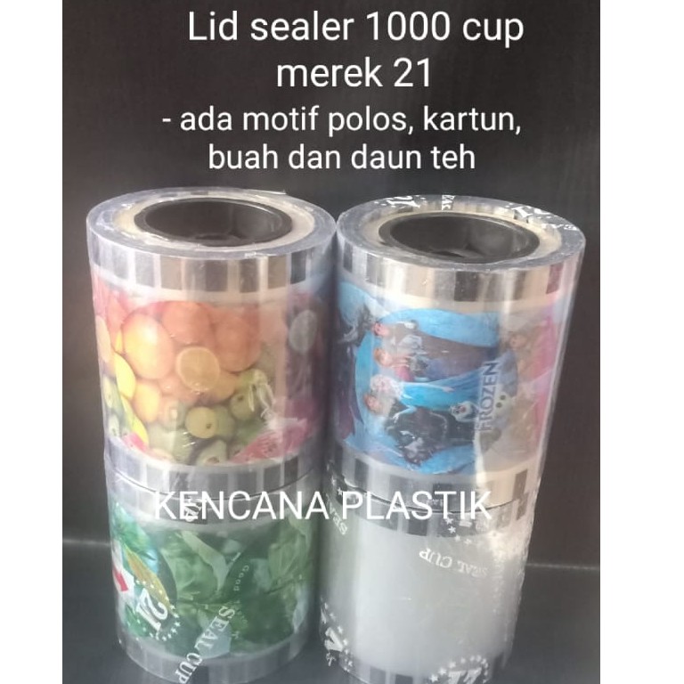 Jual Plastik Lid Sealer Cup Polos Kartun Buah Daun Teh /Lid cup sealer ...