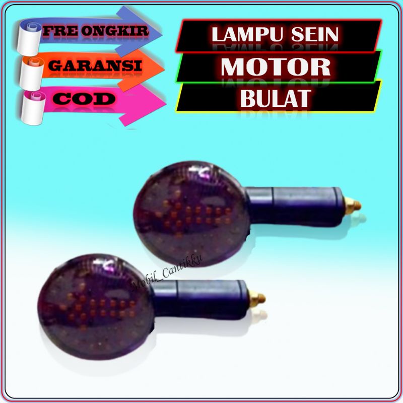 Jual Lampu Variasi Led Sein Motor Bulat | Shopee Indonesia