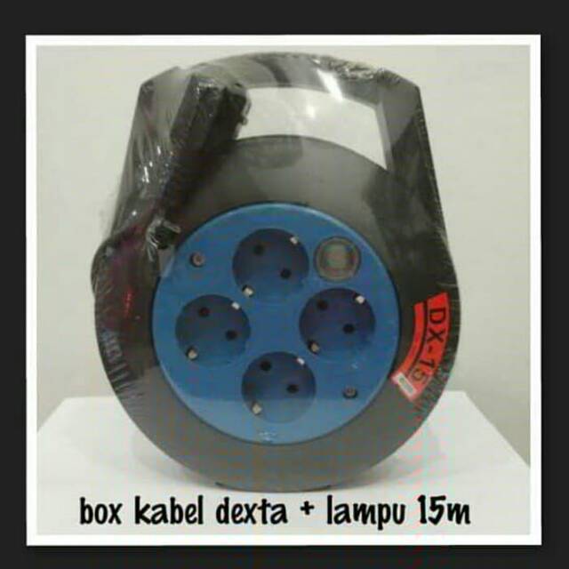 Jual Stop kontak 4 lubang - kabel box 15 meter - kabel olor lampu on ...