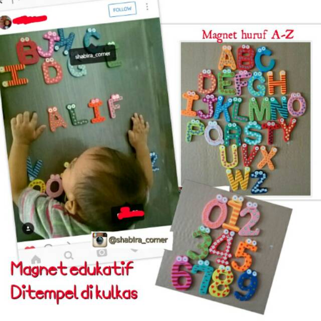 Jual Magnet set angka dan huruf | Shopee Indonesia