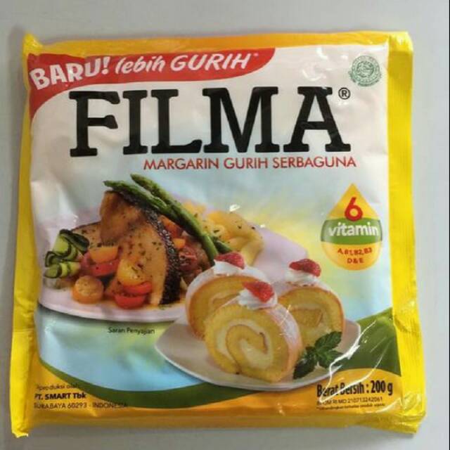 Jual FILMA Margarin Krim Sachet Serbaguna 200 gr /MENTEGA FILMA ...