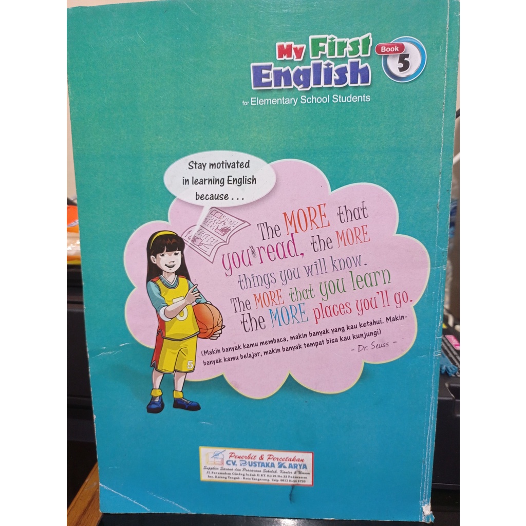 Jual Buku Bahasa Inggris My First English untuk SD/MI kelas 5 K13 ...