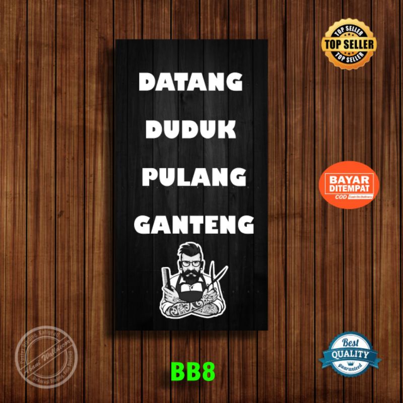 Jual AbaniStore Walldecor Barber Shop Hiasan Dinding Barber Poster Kayu ...