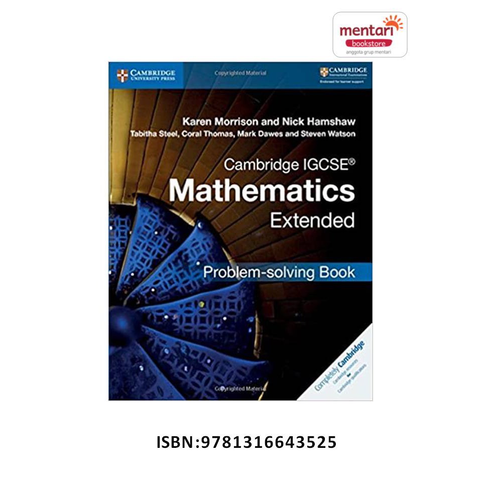 Jual Cambridge IGCSE® Mathematics Extended Problem - solving Book | Shopee Indonesia