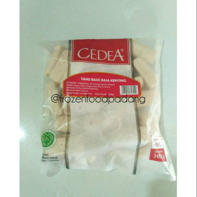 Jual Cedea Tahu bakso kepiting 500gr (KHUSUS SUMBAR, REGULER WAJIB ...