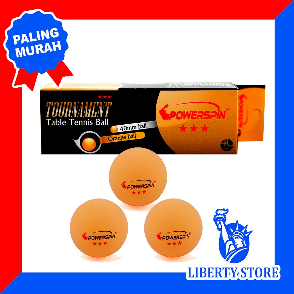 Jual Bola PINGPONG Tenis Meja POWERSPIN TOURNAMENT ISI 3 3STAR Berkualitas IMPORT | Shopee Indonesia