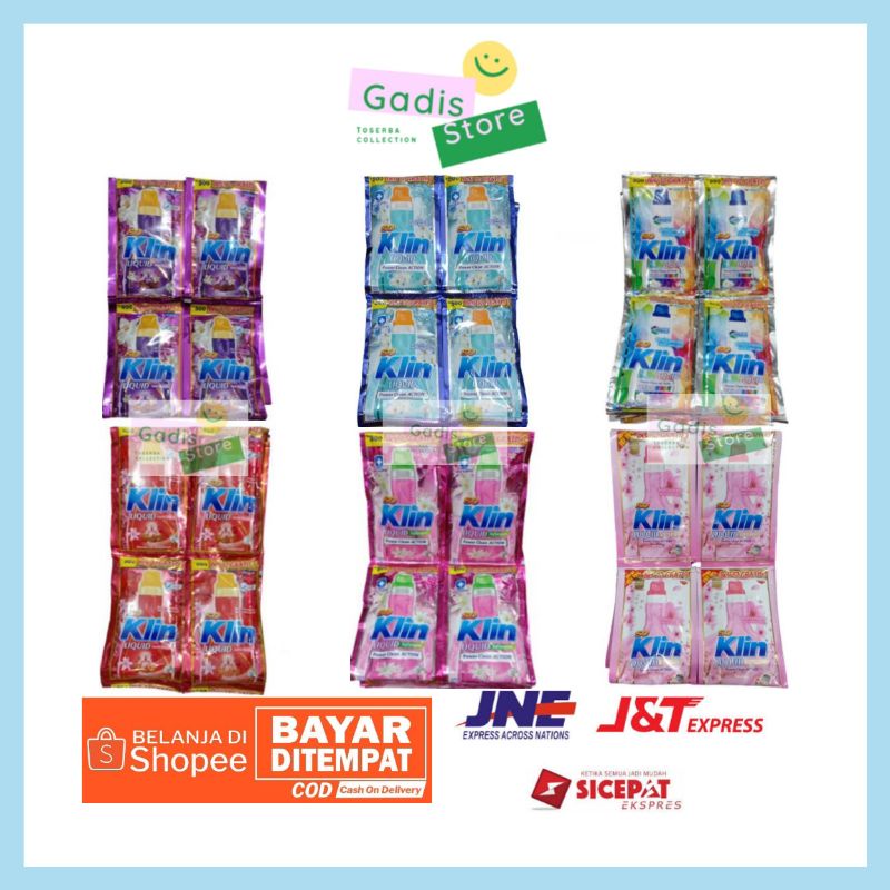 Jual So Klin Liquid Softergent - So Klin Deterjen Cair Per Pack isi 24/26 Sachet atau 1/2 Pack ...