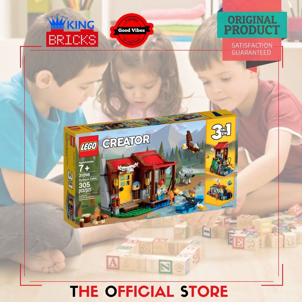 Jual LEGO Original CREATOR 31098 Outback Cabin - Mainan Anak Kreatif ...
