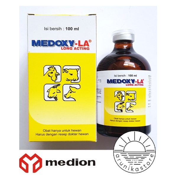 Jual MEDOXY LA 100 ML | Antibiotik berspektrum luas long acting ...