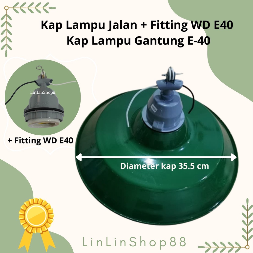 Jual Kap Lampu Jalan + Fitting WD E40 / Kap Lampu Gantung E-40 | Shopee Indonesia