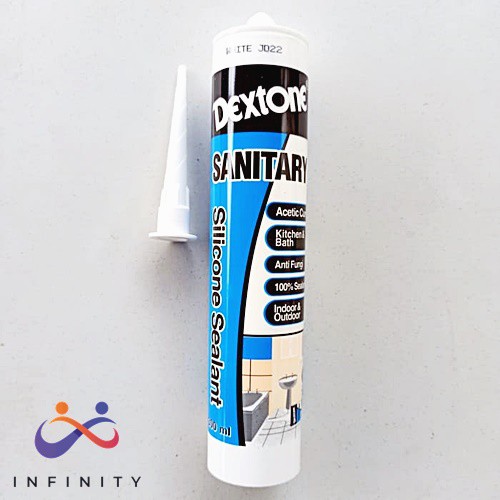 Jual Lem Dextone Silicone Sealant Sanitary Anti Jamur White Putih ...