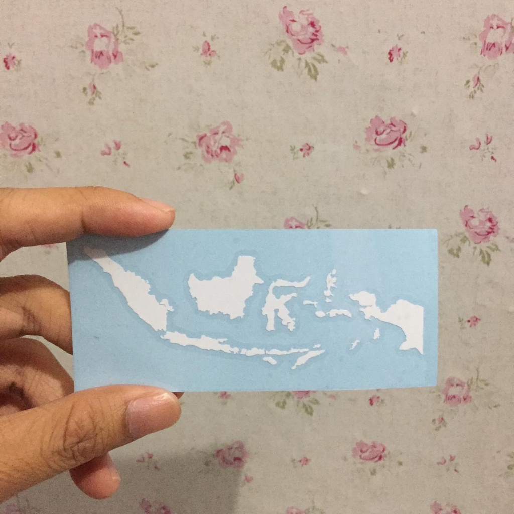 Jual Cutting sticker stiker motor mobil sepeda peta pulau indonesia ...