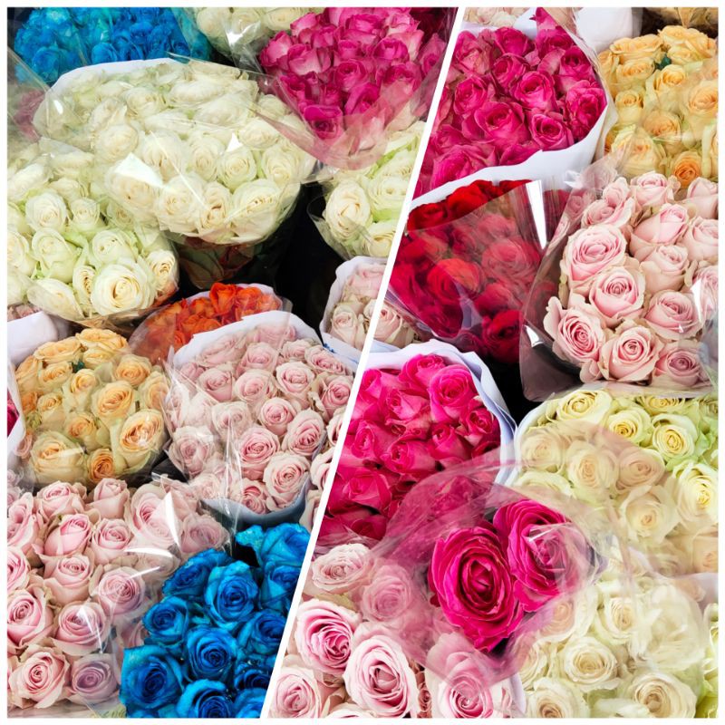 Jual bunga potong mawar segar/wangi /pink/fanta/kuning/ 3 tangkai ...