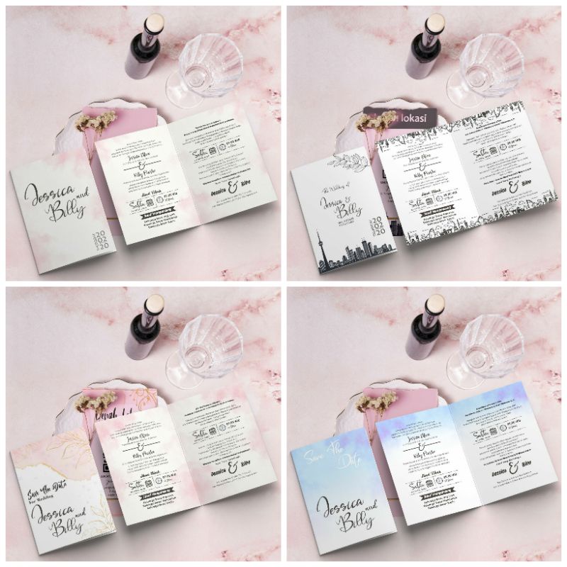 Jual [HARGA TERMURAH] Template Desain Undangan Modern Premium File CDR ...