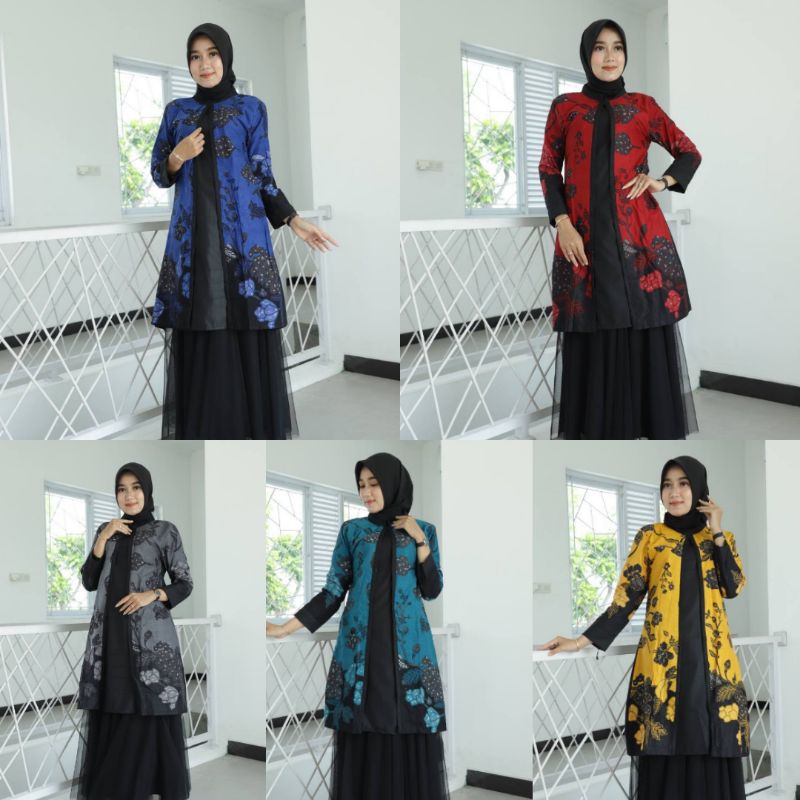Jual Tunik Batik Guru Wanita • Seragam Batik Guru • Seragam Kerja ...