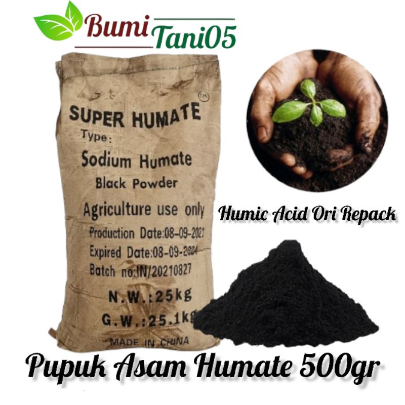 Jual Super Humate/Pupuk Organik Asam Humat/Humic Acid 1 Kg/500gr Repack Original | Shopee Indonesia