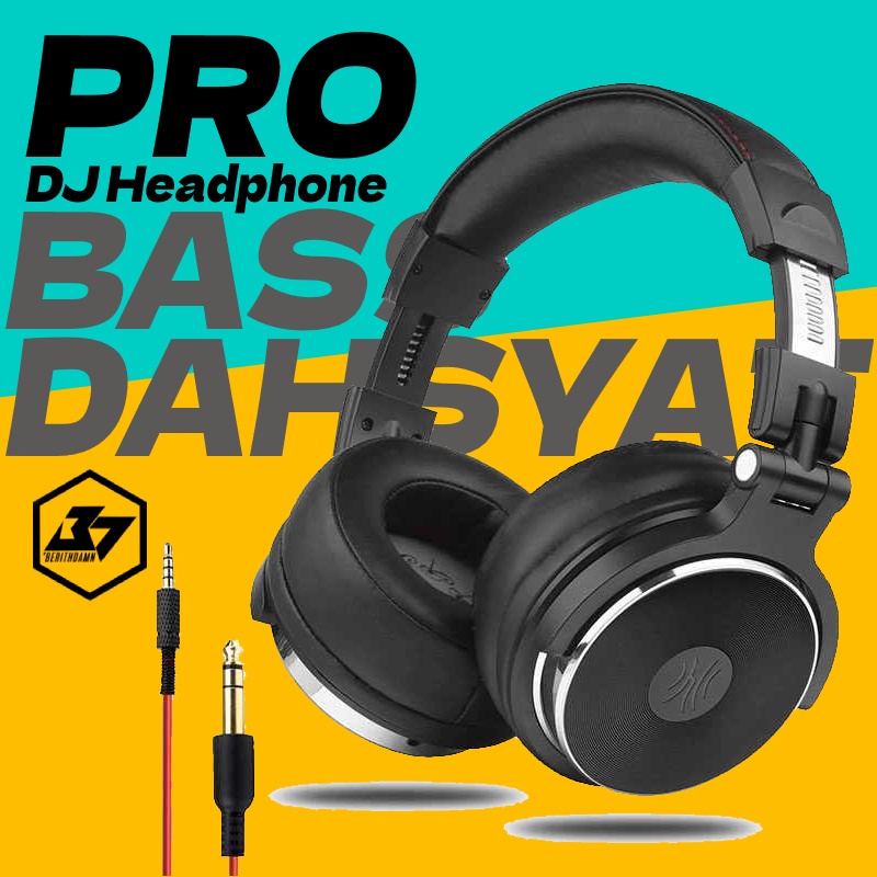 Jual Headphone DJ Headset Studio Pro with Mic PRO10 | Shopee Indonesia