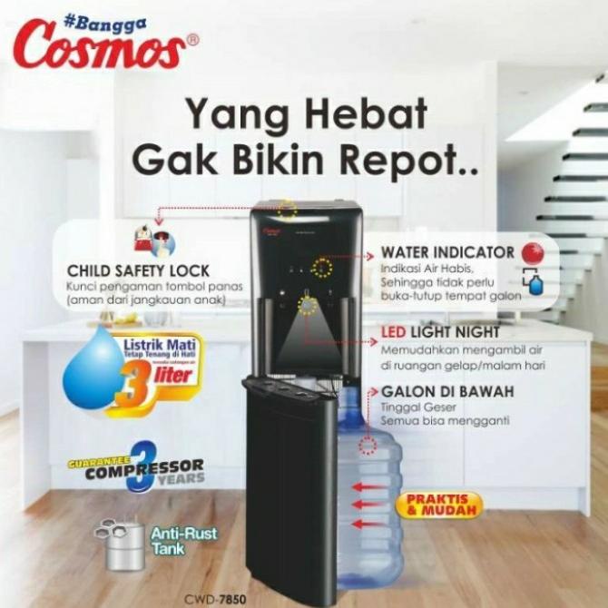 Jual DISPENSER COSMOS STANDING CWD 7850 3 KRAN GALON BAWAH JSAS13S2 ...